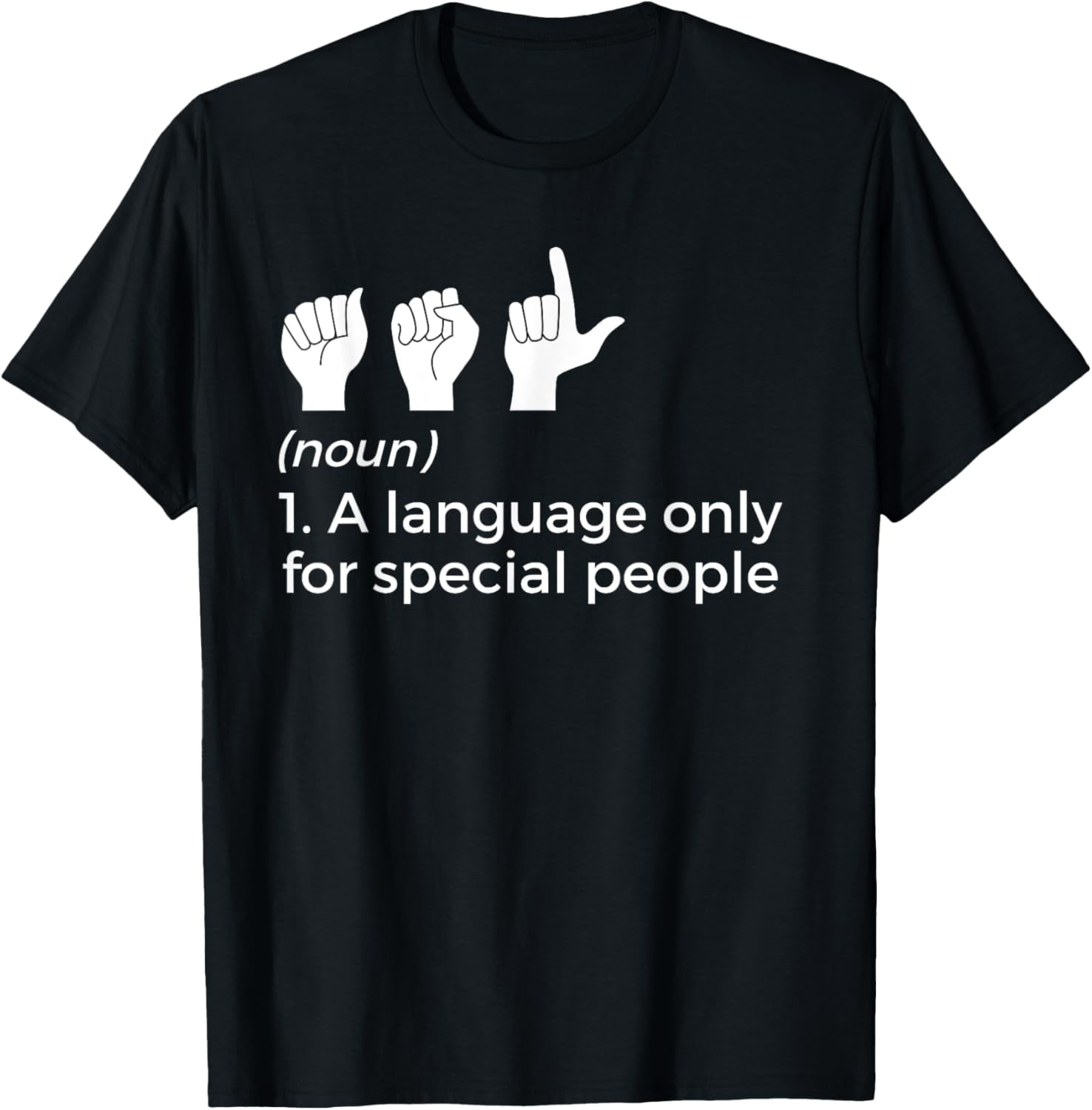 Funny ASL Definition American Sign Language T-Shirt - Walmart.com