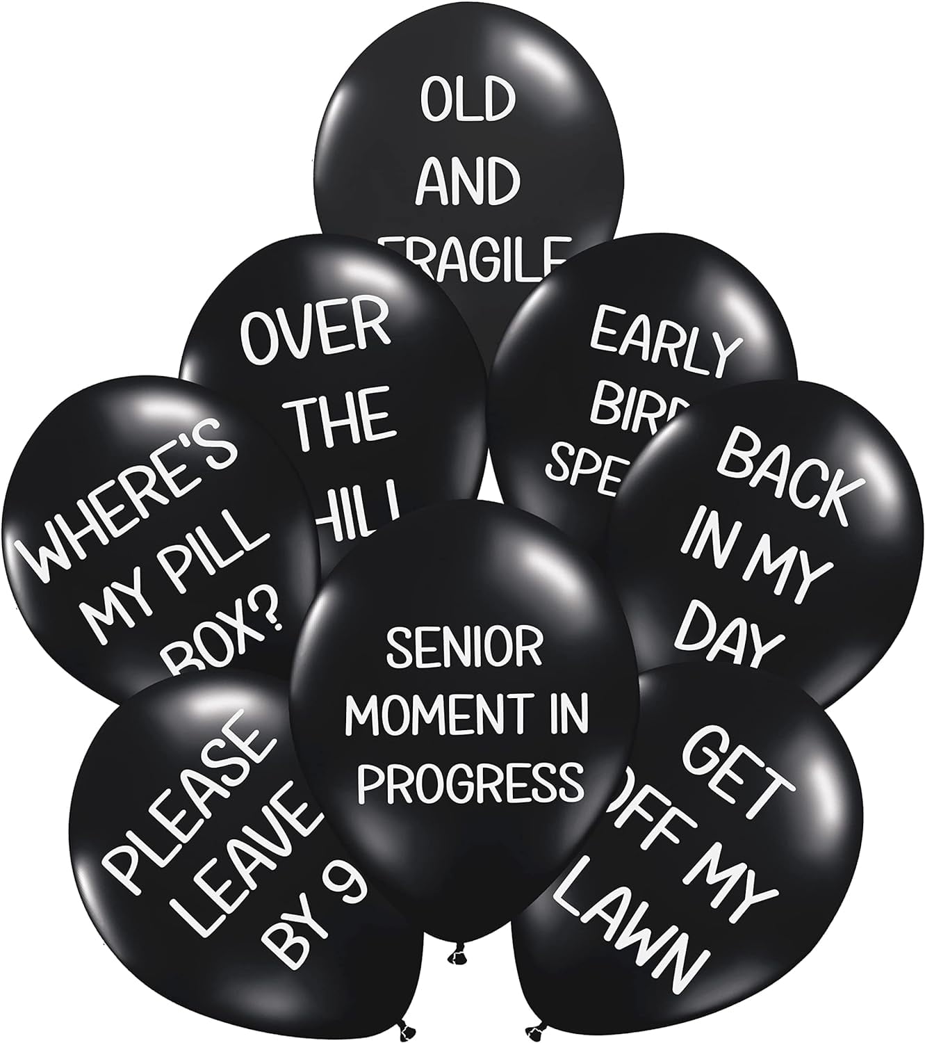 Happy Balloons - Humorous Decorations for Adult Birthday or Retirement ...