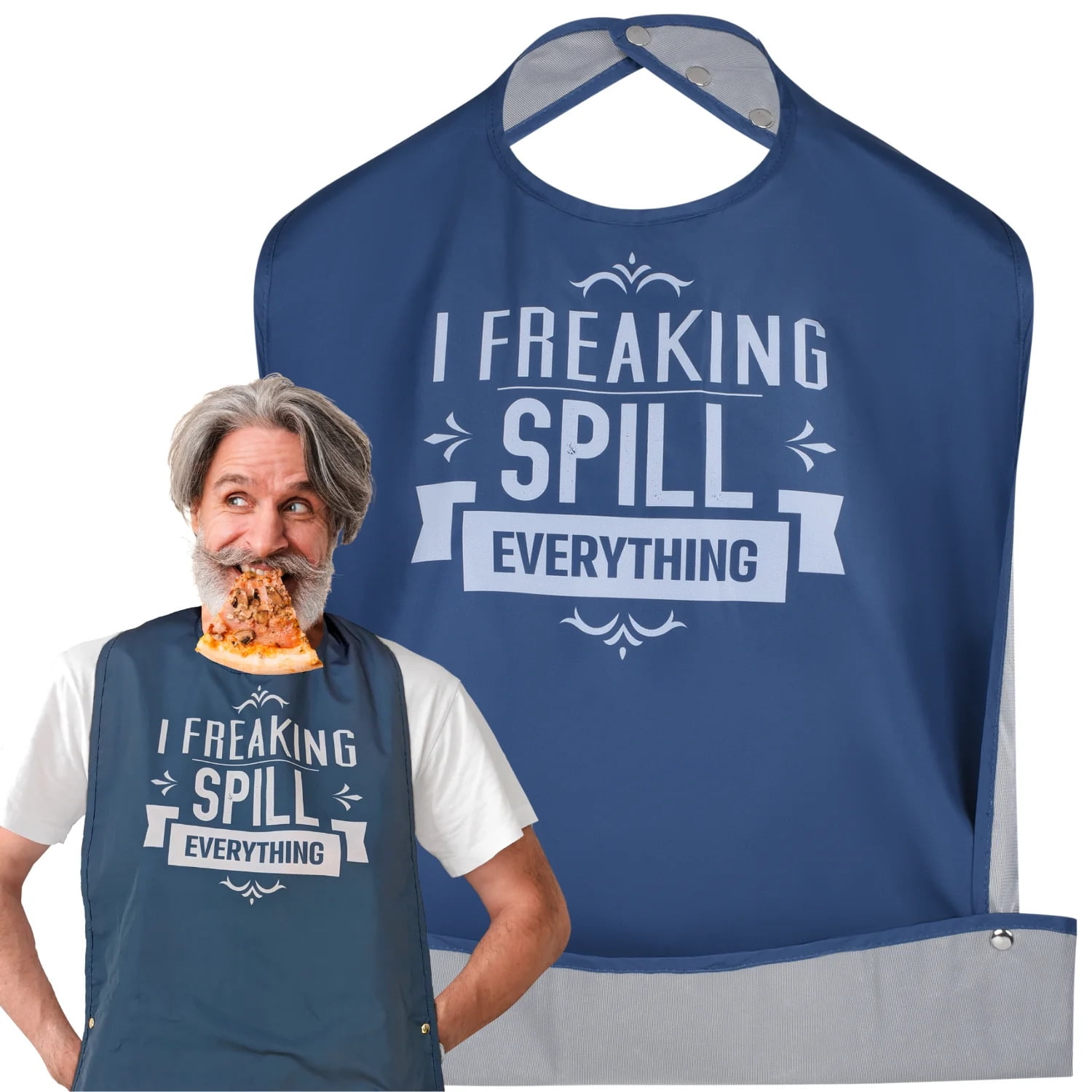 Funny Adult Bibs for Women & Men. Washable Reusable Clothing Protectors ...