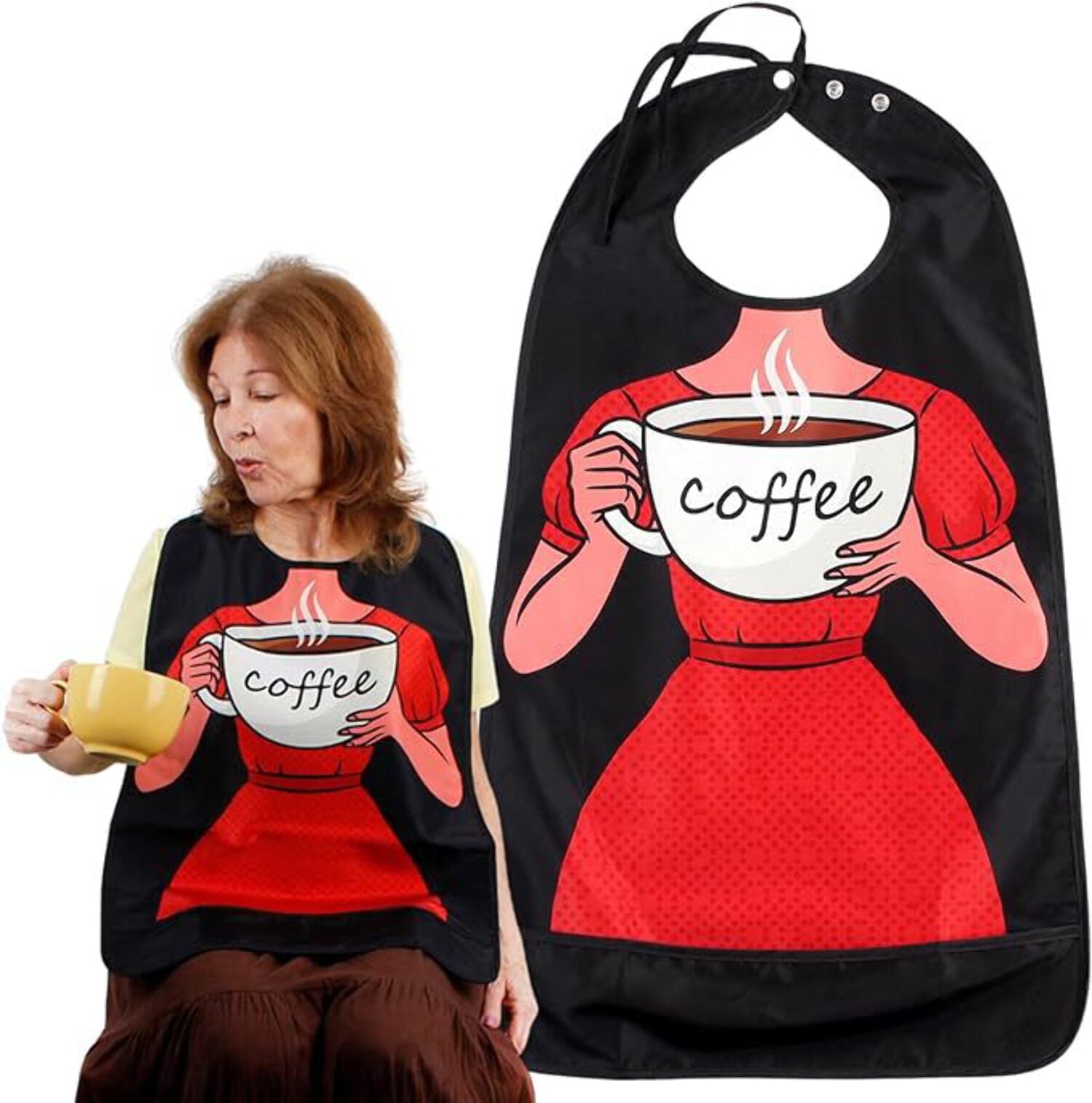 Funny Adult Bibs for Women & Men. Washable Reusable Clothing Protectors ...