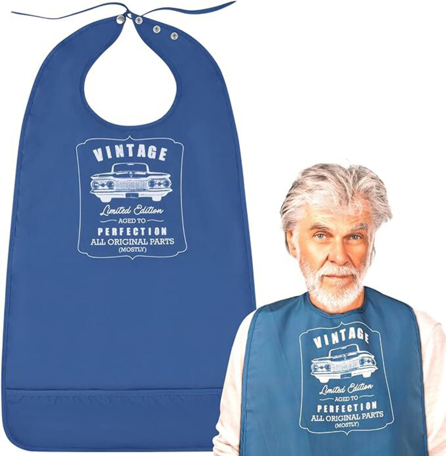 Funny Adult Bibs for Women & Men. Washable Reusable Clothing Protectors ...