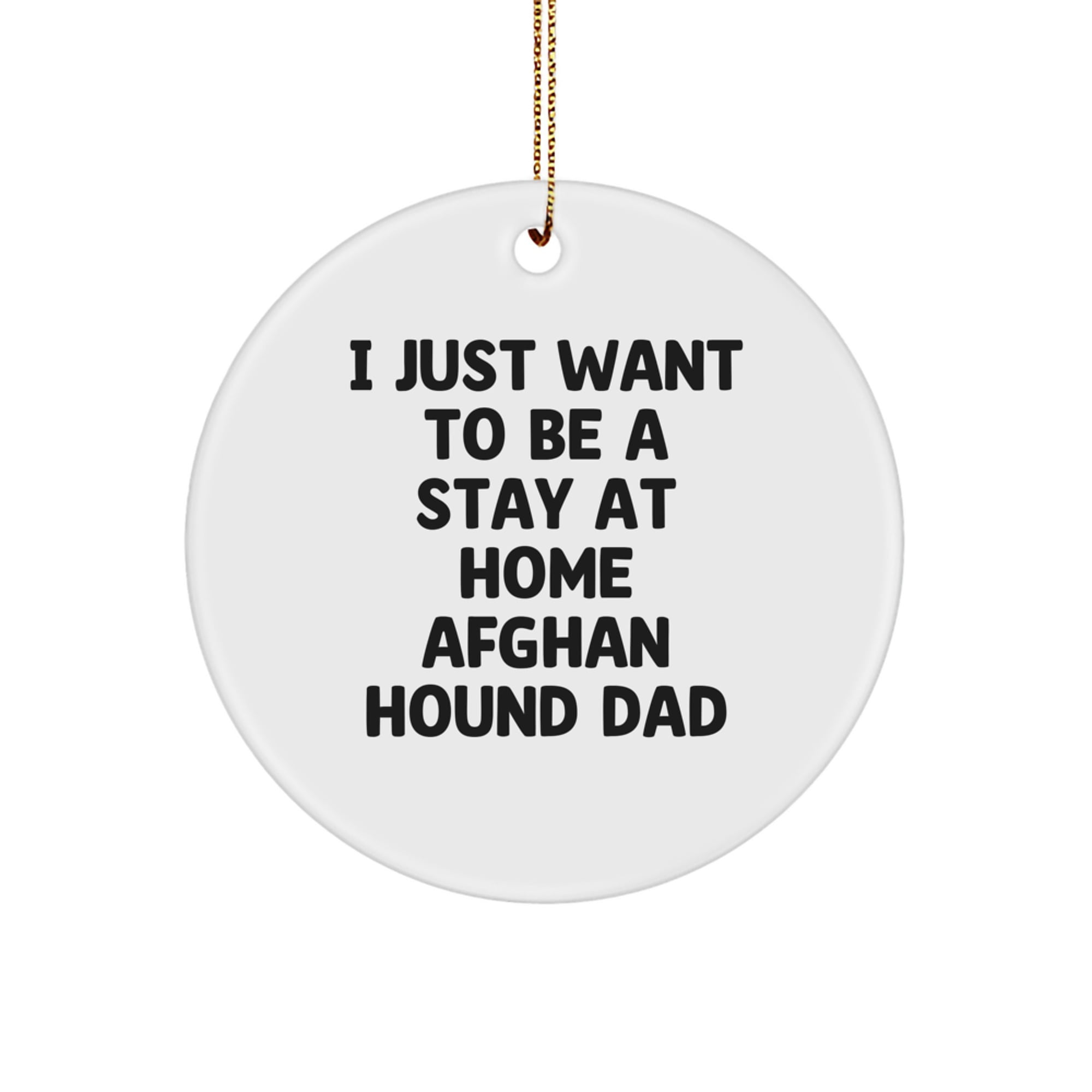 Funny Afghan Hound Dog Gifts for Men Dad Christmas Unique Circle ...