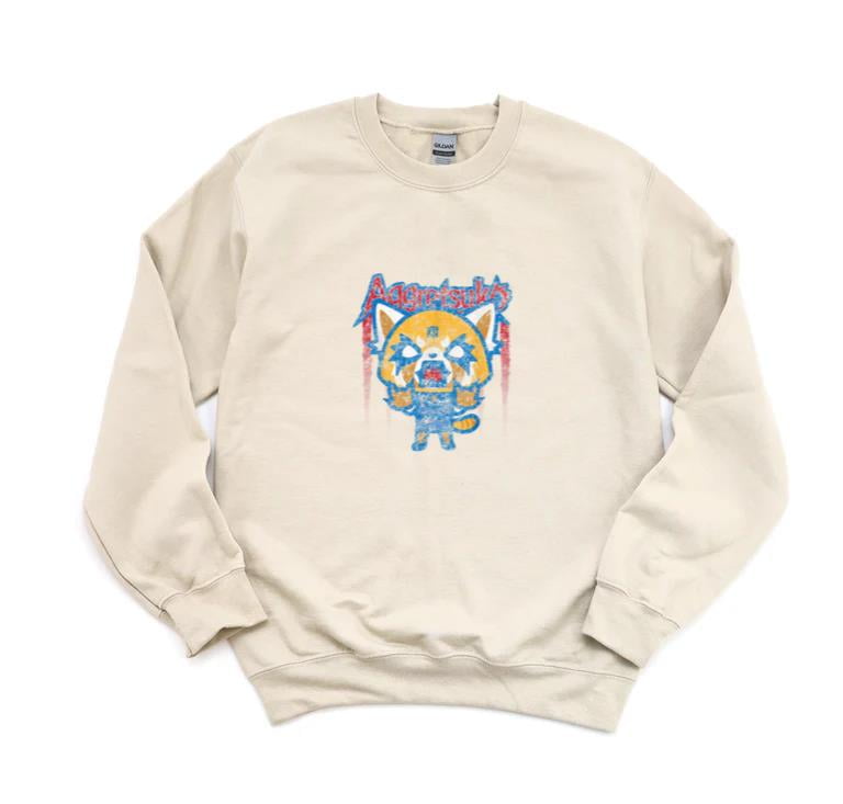 Funny Aggretsuko Americana Rage Sanrio Anime Character Graphic Fan Gift ...