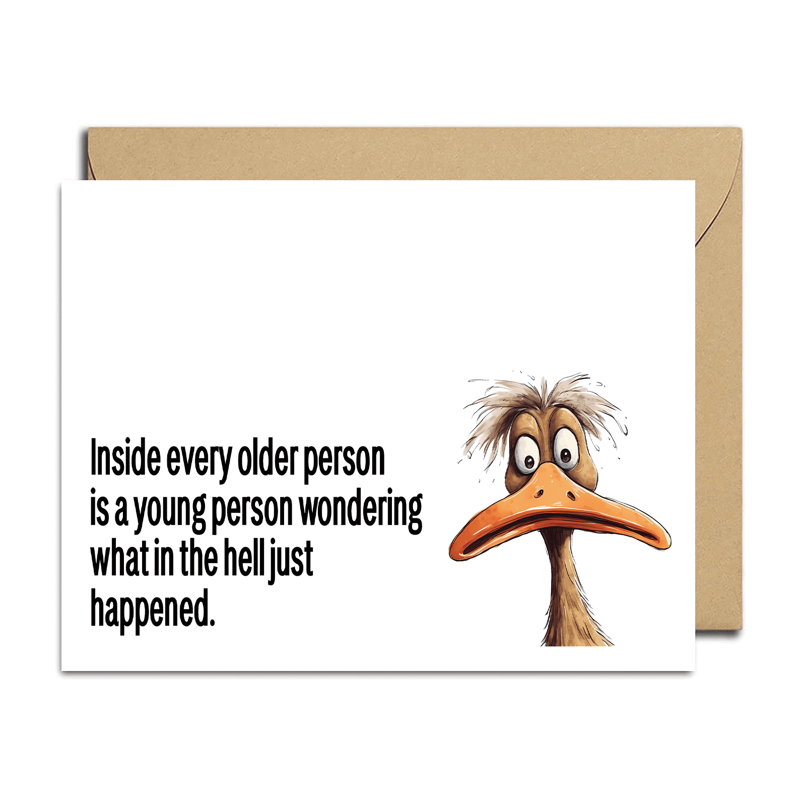 Funny Aging Card for Seniors – "Inside Every Older Person" Duck Design ...