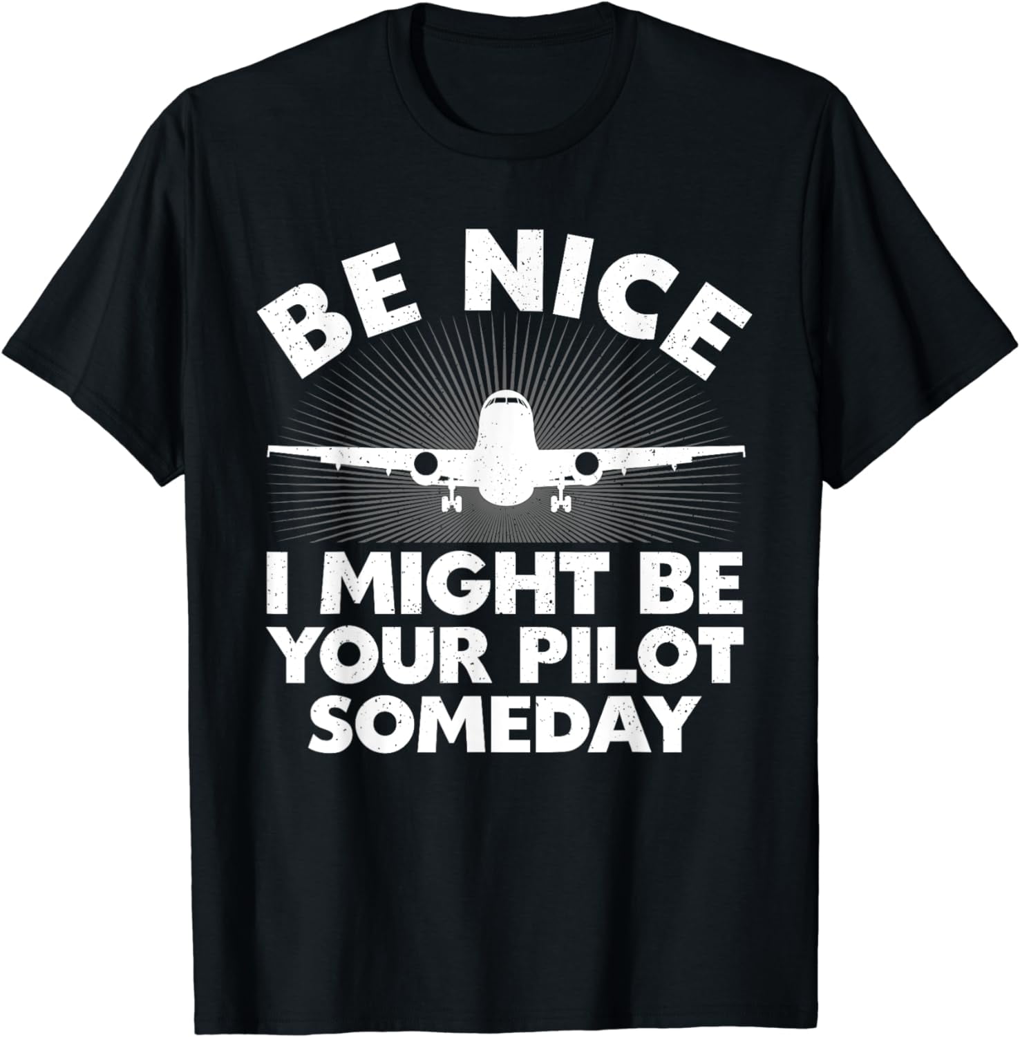 Funny Airline Pilot Art For Men Women Aviation Future Pilot T-Shirt ...