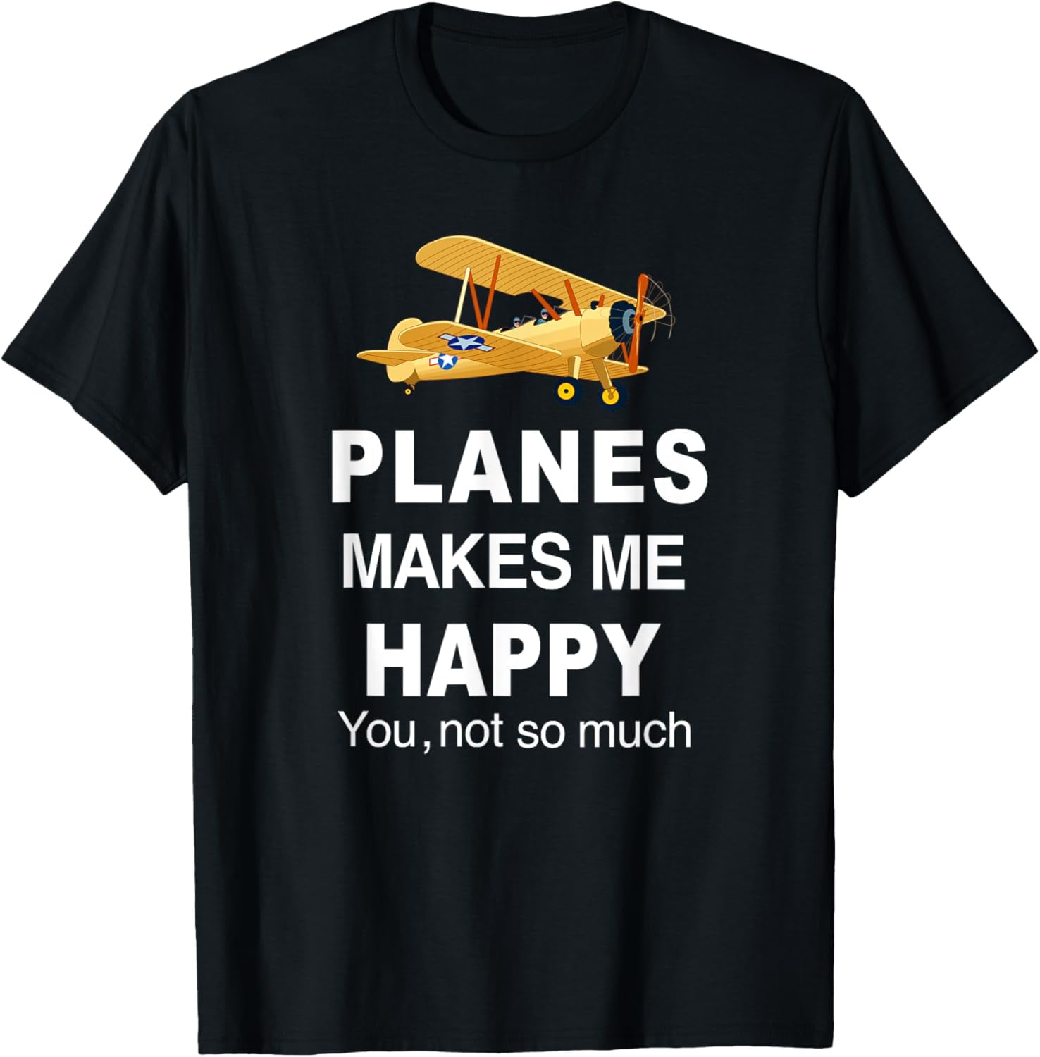 Funny Airplane Spotting Meme Biplane Air Craft Spotters T-Shirt ...