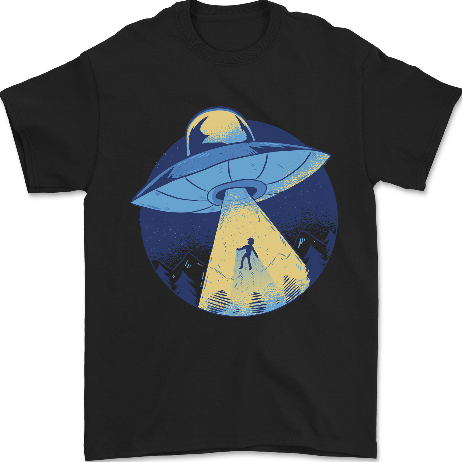 Funny Alien Abduction UFO Mens T-Shirt 100% Cotton - Walmart.com