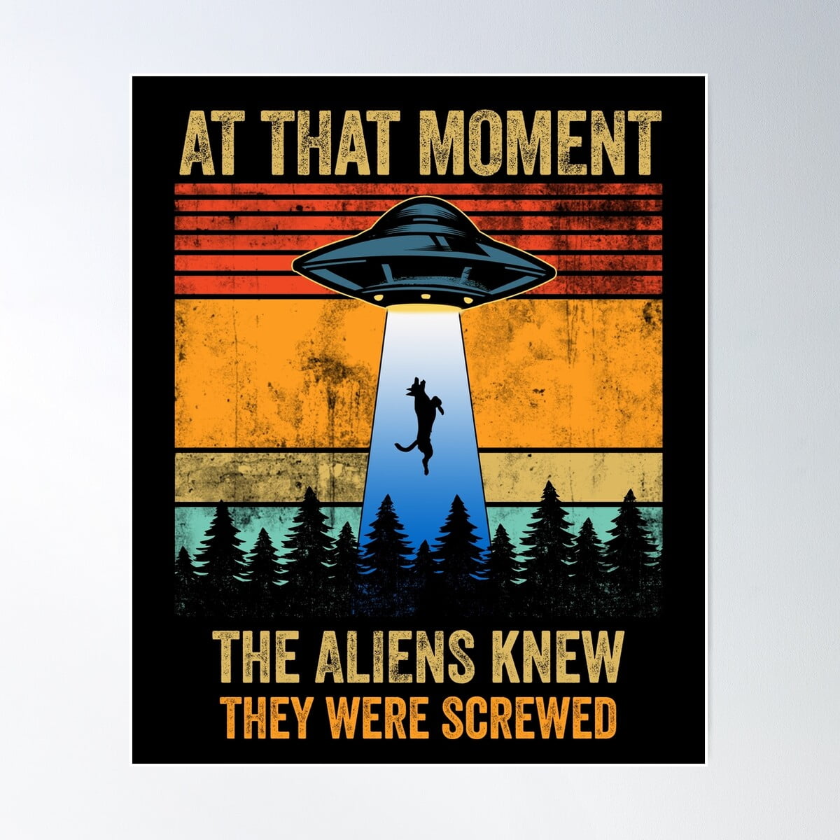 Funny Alien Dog Abduction UFO - Belgian Malinois, Dutch Shepherd, Mali ...