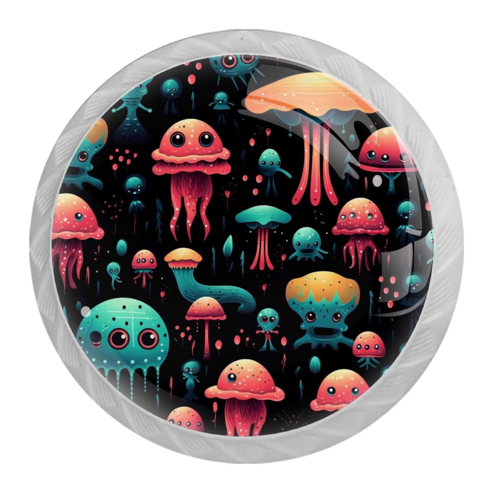Funny Alien Pattern Custom Drawer Knobs - Cabinet Knobs ABS Glass ...