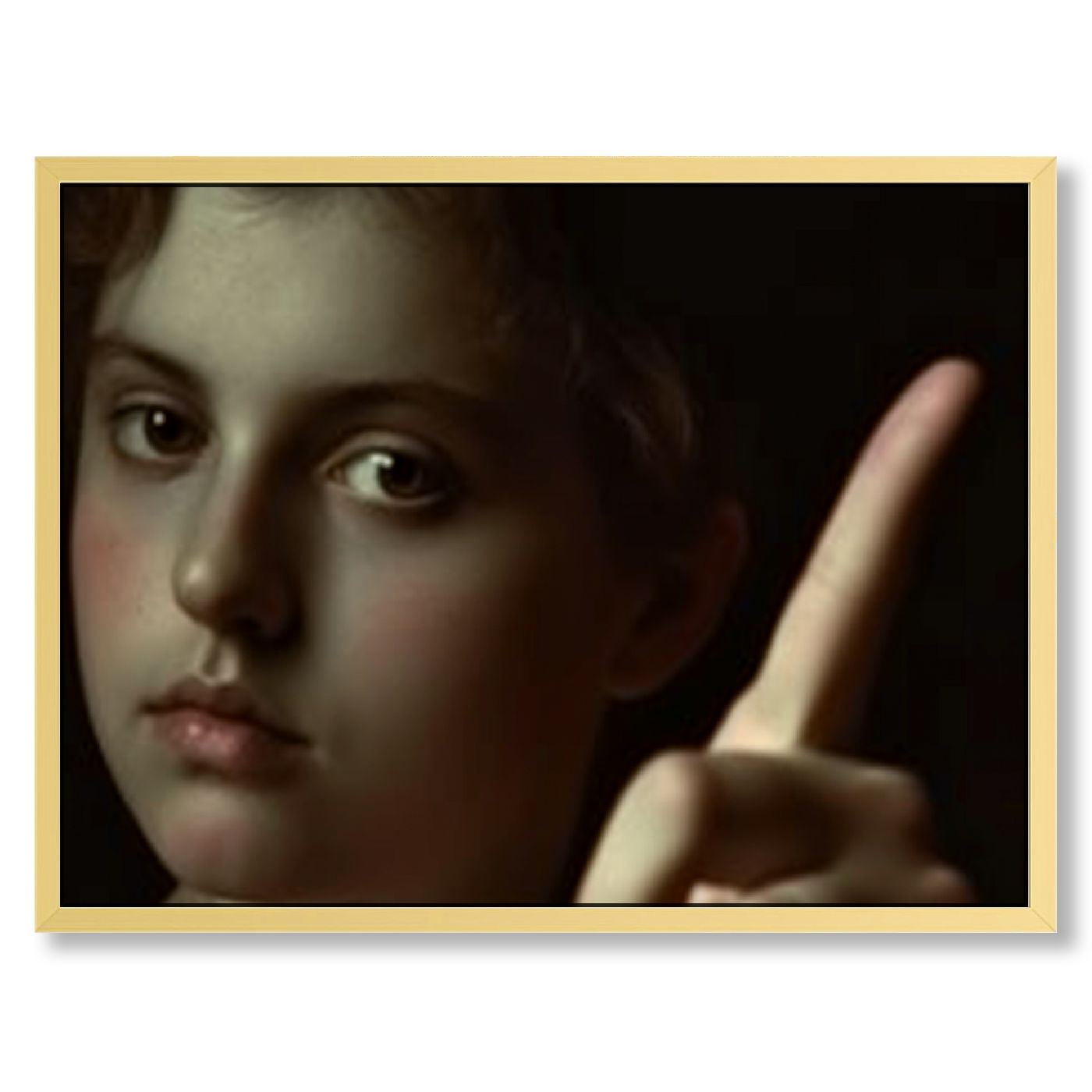 Funny Alternative Wall Art, Woman with Poster, Antique Neoclassical Oil ...