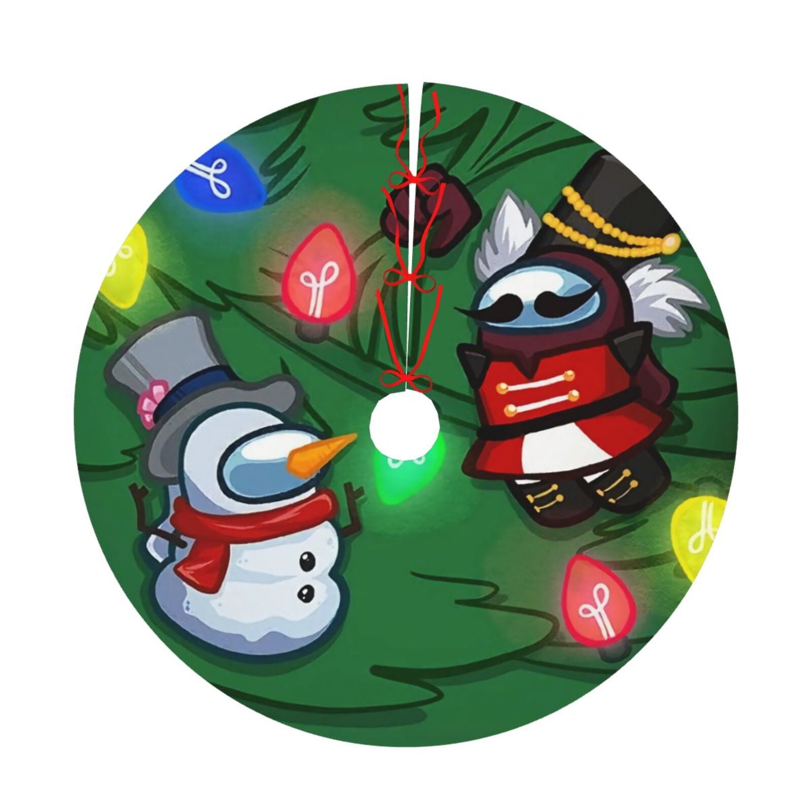 Funny Among-Us Imposter Crewmate Christmas Tree Skirt 30 Inch,Soft and ...