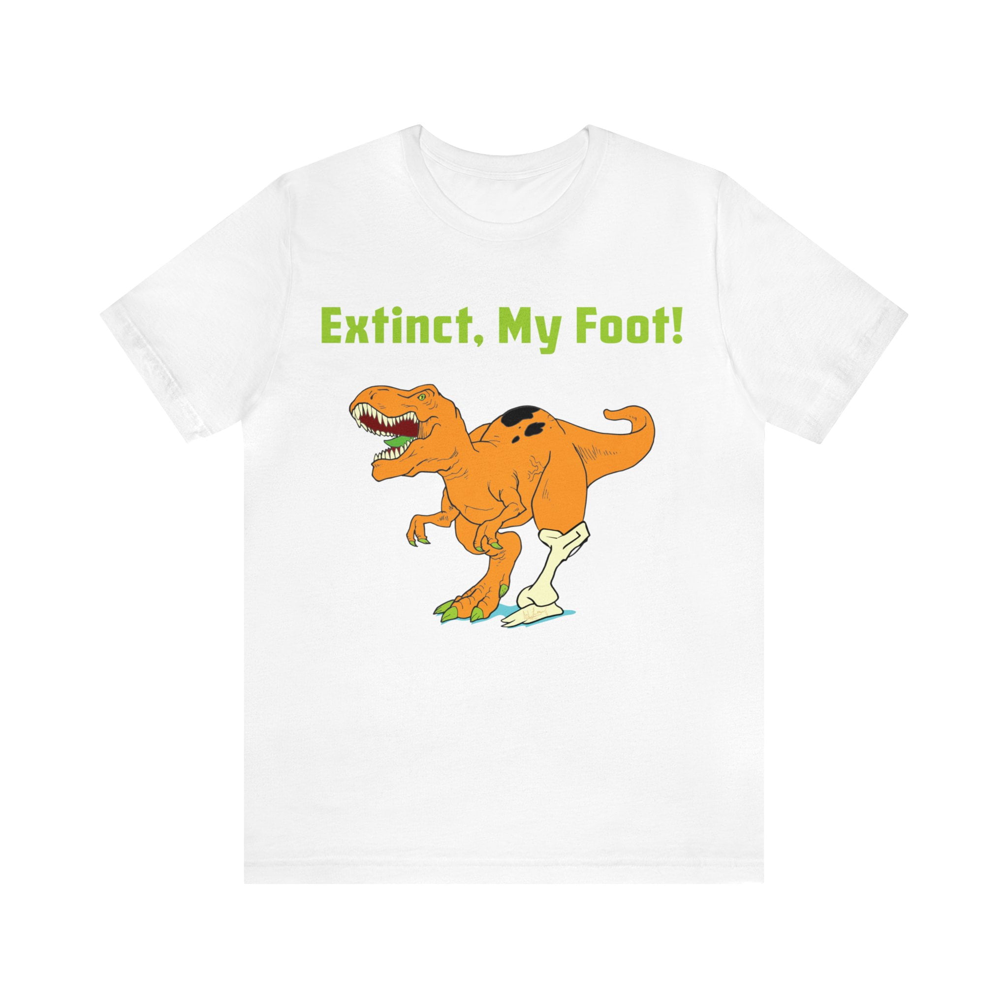 Funny Amputee T-Shirt “Peg-Asaurus Bone leg V1” Humor Crew Neck T-Shirt ...
