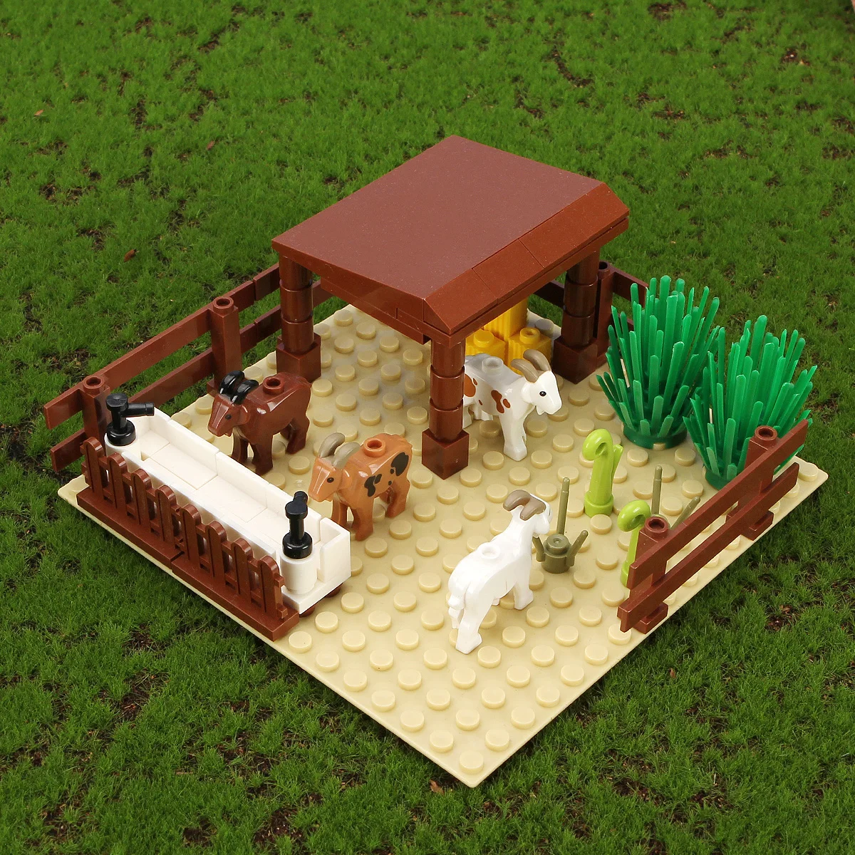 Funny Animal Assembly Block Toys, Cowshed, Pigsty, Sheepfold, Duck Pond ...