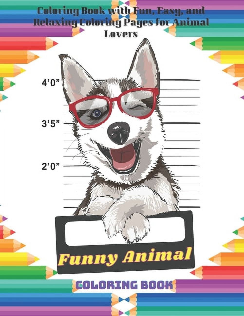 Funny Animal - Coloring Book - Coloring Book with Fun, Easy, and ...