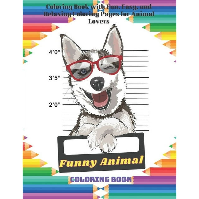 Funny Animal - Coloring Book - Coloring Book with Fun, Easy, and ...