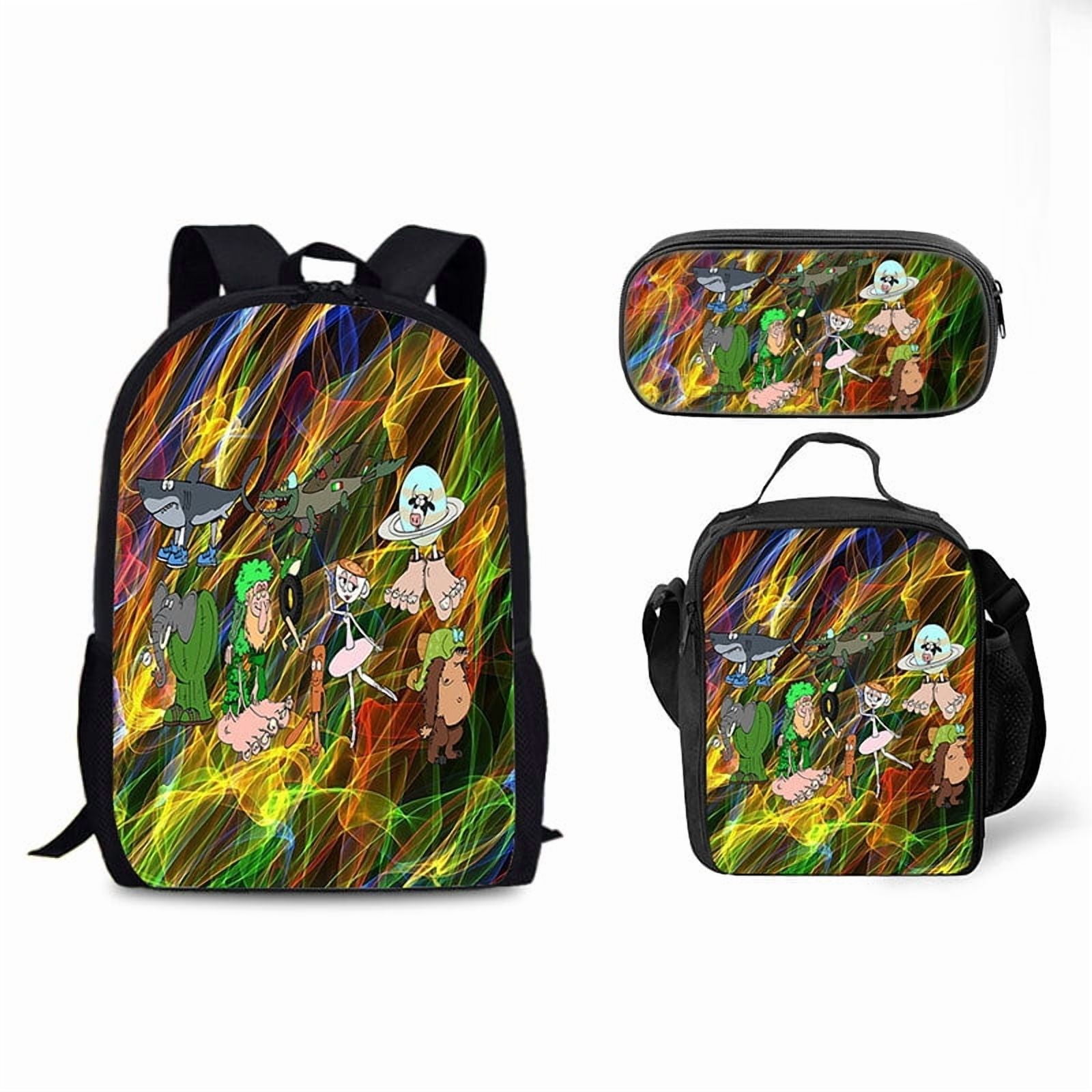 Funny Animal Italian Brainrot Backpack Al Italian Brainrot Shark ...