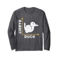 Funny Animal Lover Gift Optical Illusion Duck or Rabbit Long Sleeve T ...