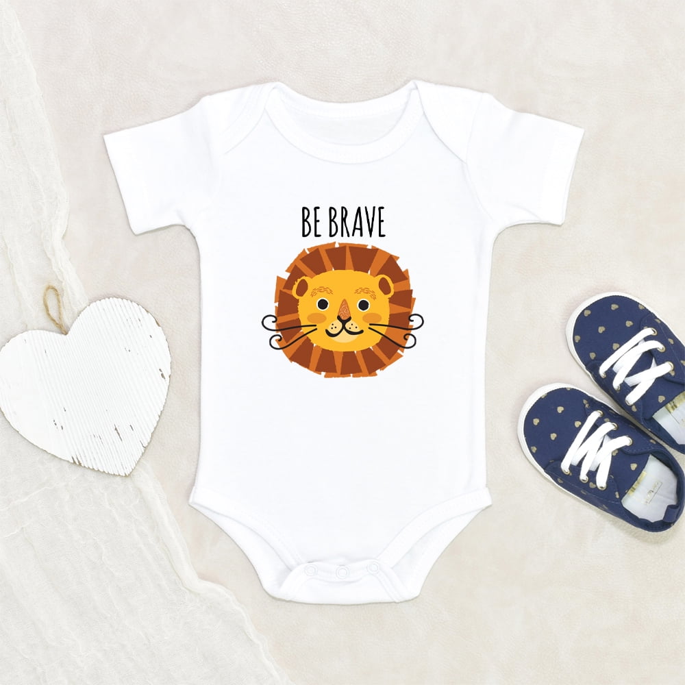 Funny Animals Baby Clothes - I'm Brave Lion Baby Clothing - Animals ...