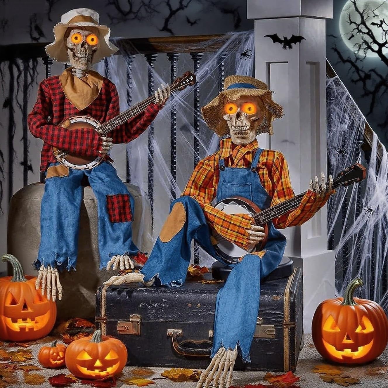 Funny Animated Dueling Banjo Skeletons, Halloween Musical Skeletons ...