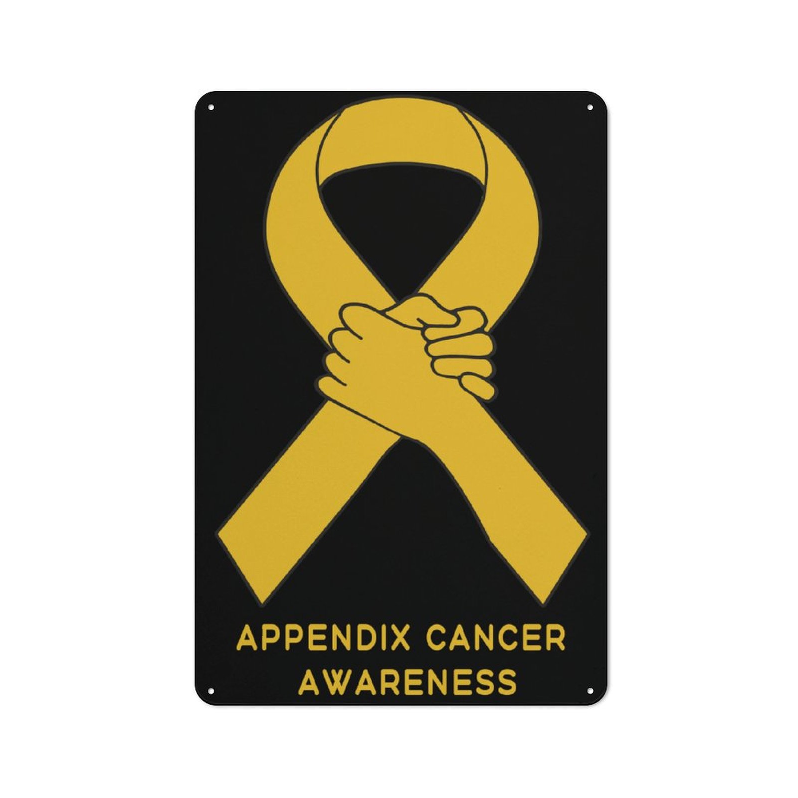 Funny Appendix Cancer Awareness Metal Tin Signs,Tin Sign Metal Wall ...