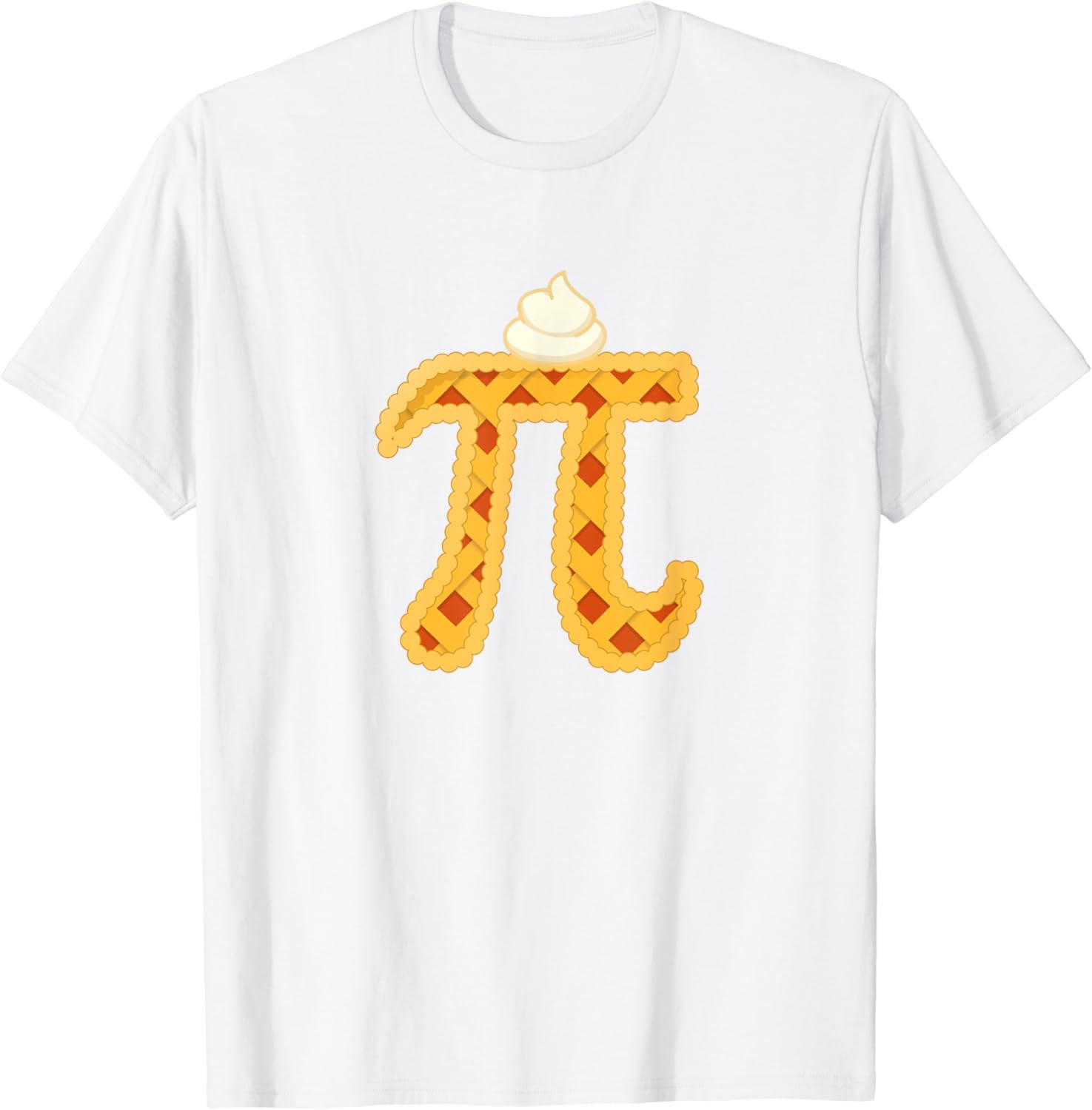 Funny Apple Pi / Pie Pun Math Teacher Gift Pi day 2020 T-Shirt100% pure cotton white short ...