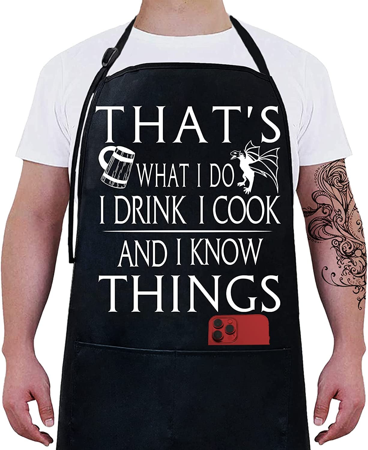 Funny Aprons For Men,Birthday Gifts for Dad，Mens Apron,Fathers Day ...