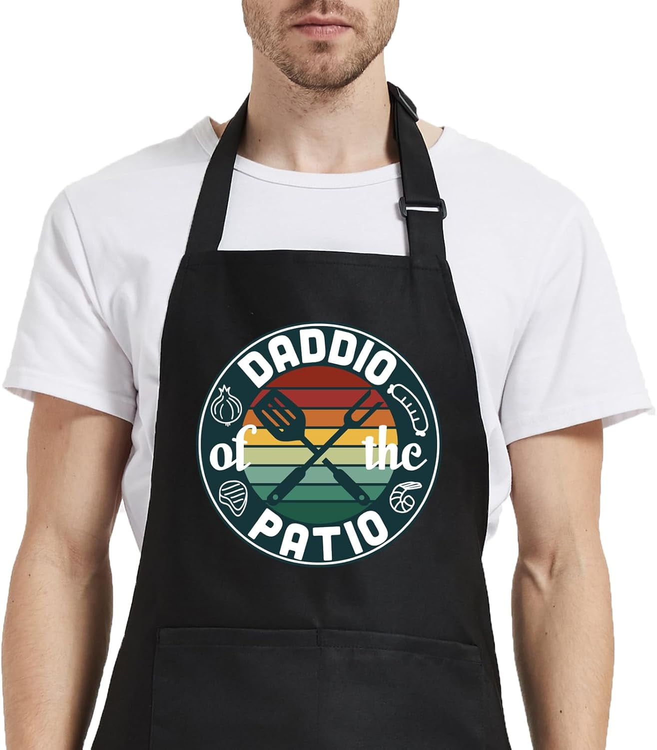 Funny Aprons for Men with Pockets, Mens Aprons for Cooking BBQ Chef ...