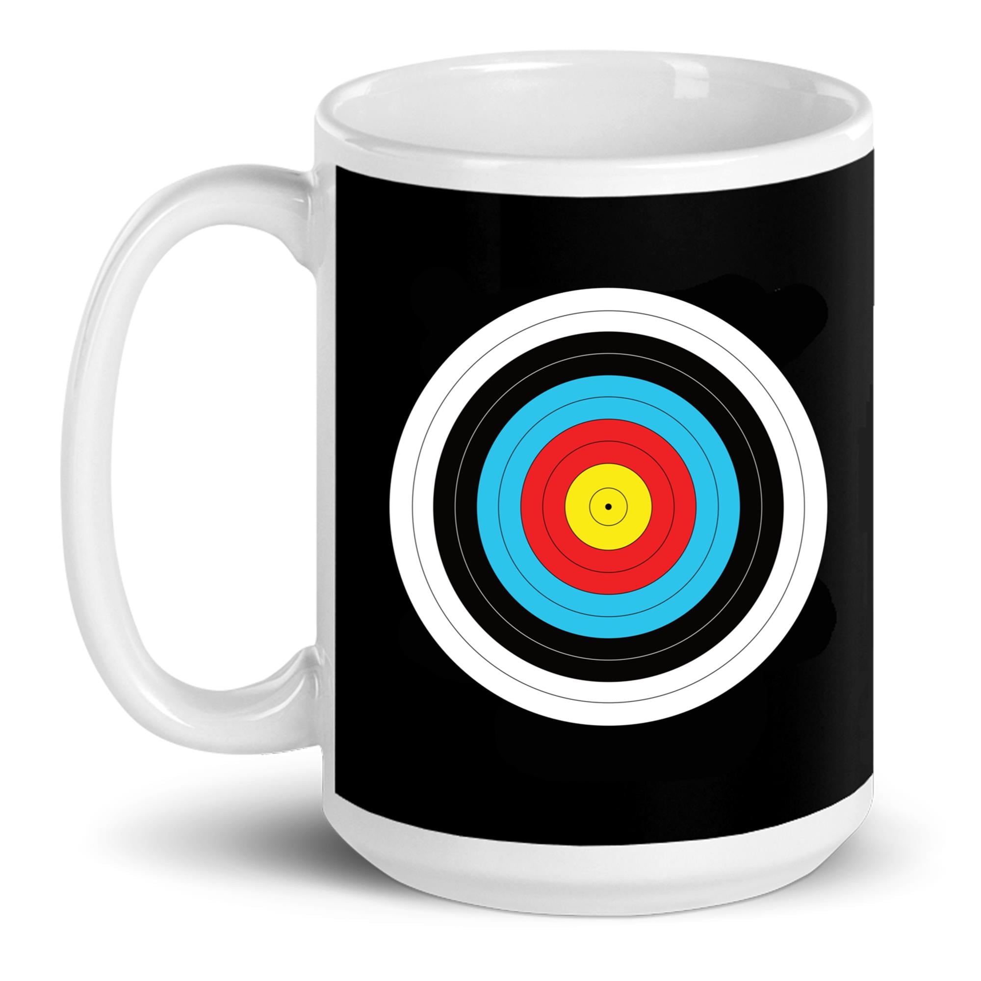 Funny Archery Target Gift Ceramic Mug 15oz (White;15oz) - Walmart.com