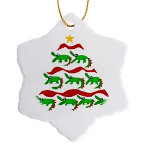 Christmas Alligator Decoration