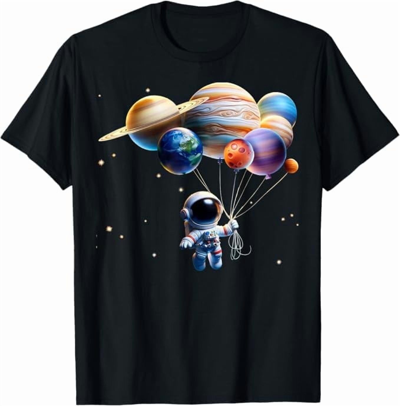 Funny Astronaut Planets Gift Astronomy Space T-Shirt - Walmart.com