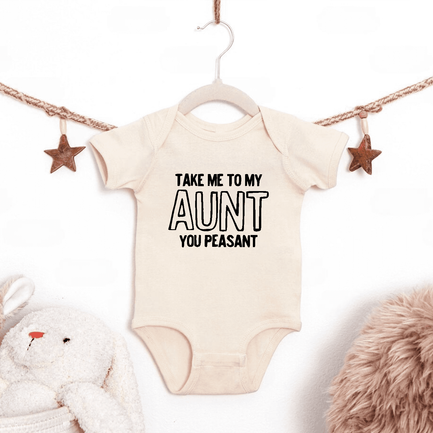 Funny Aunt Baby Bodysuit, Take Me to My Aunt Infant Outfit, Newborn ...