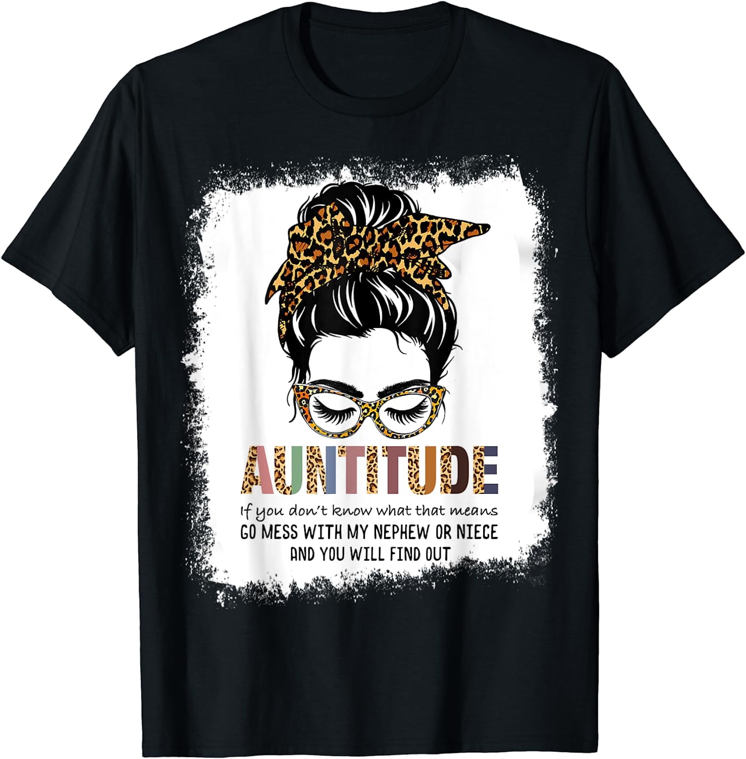 Funny Aunt Shirt For Women Dont Mess With My Nephew Or Niece T Shirt
