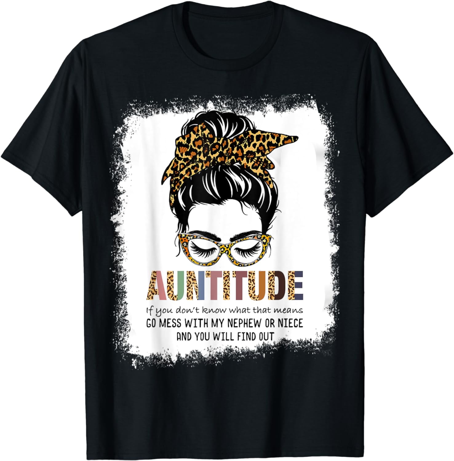 Funny Aunt Shirt for Women Dont mess with My Nephew or Niece T-Shirt ...