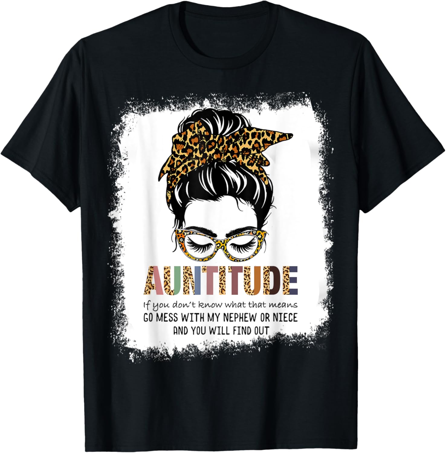 Funny Aunt Shirt for Women Dont mess with My Nephew or Niece T-Shirt ...