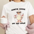 Funny Auntie Goose T-Shirt, Auntie on the Loose Shirt, Cool Aunts Club ...