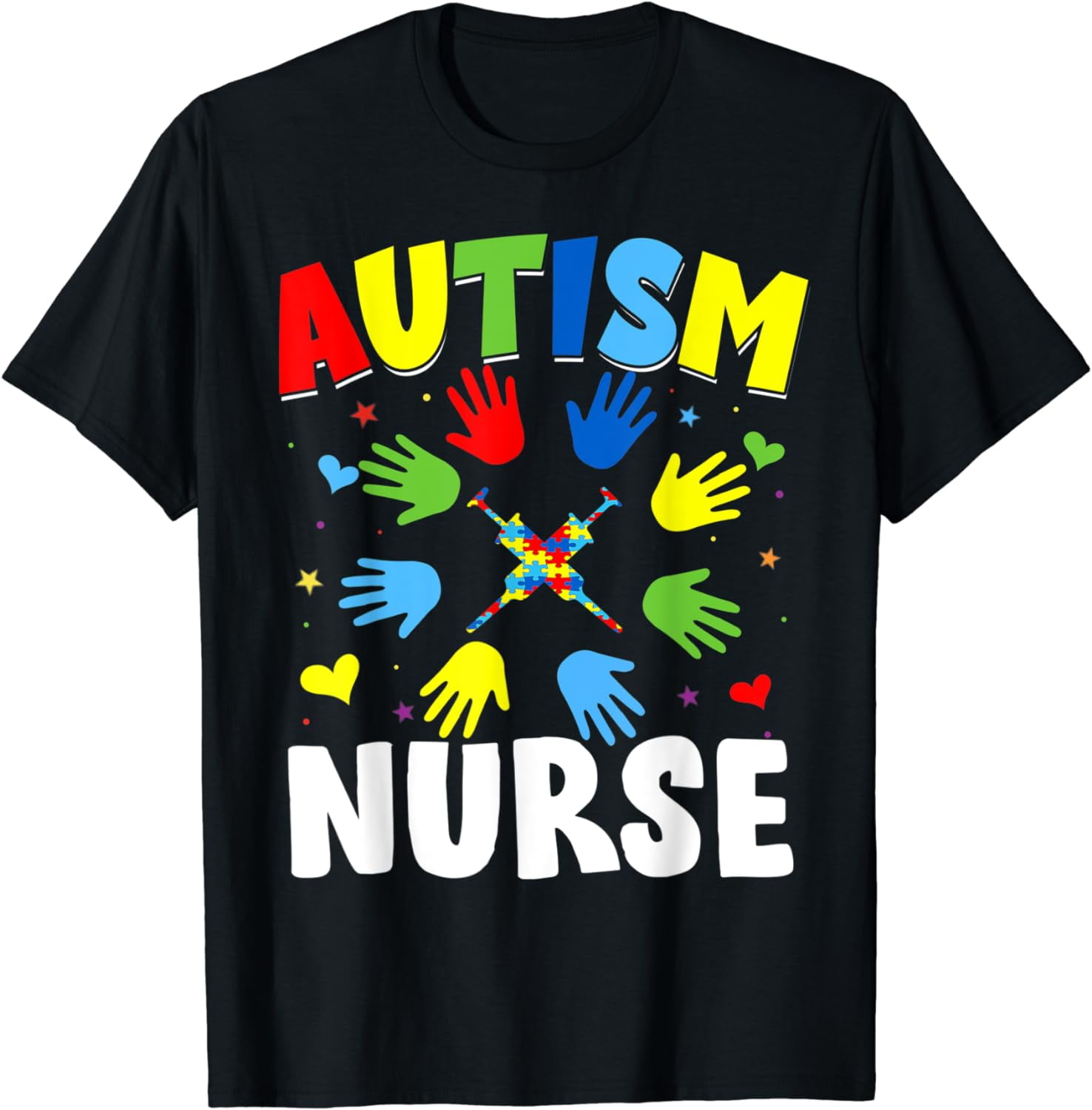 Funny Autism Nurse Autism Awareness Men Women Apparel T-Shirt - Walmart.com