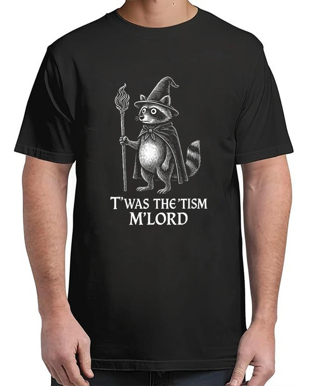 Funny Autism Twas The Tism m Lord Raccoon Meme Iconic Adult Look S-4XL ...