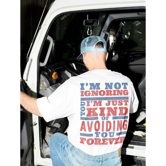 Funny Avoidance Shirt – Style Tee, Ironic Graphic T-Shirt for Men Women ...