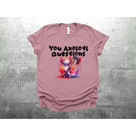 Funny Axolotl Shirt, Creepy Cute T-shirt, Horror Tee, Scary, Creepy ...