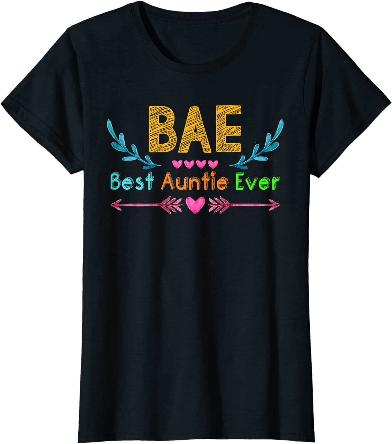Funny BAE Shirt Best Auntie Ever Proud Aunt Shirt Novelty - Walmart.com