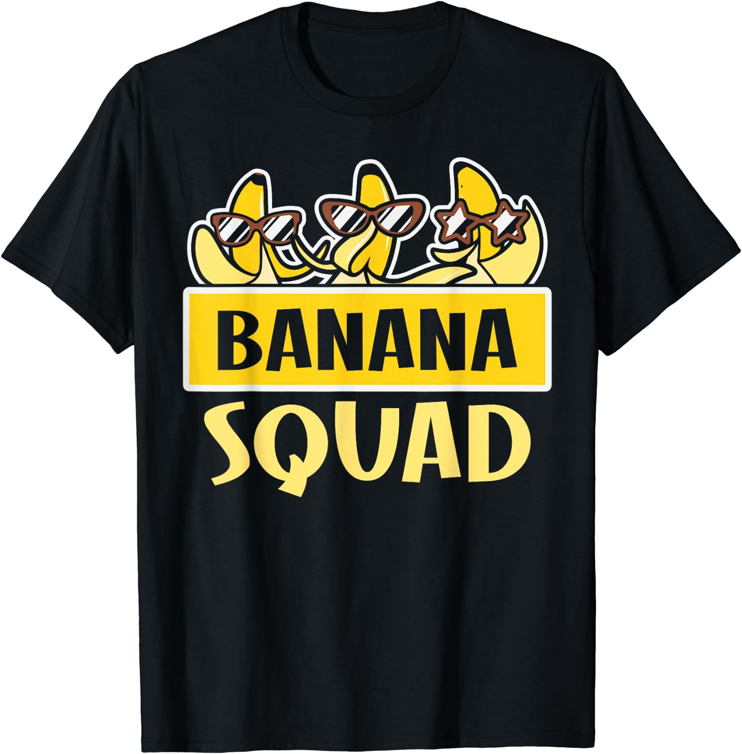 Funny BANANA SQUAD Shirt That’s Bananas Halloween Costume T-Shirt Black ...