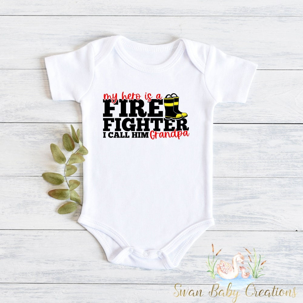 Funny Baby , Fire Truck , Baby Shower Gift, Firefighter , Funny Baby ...