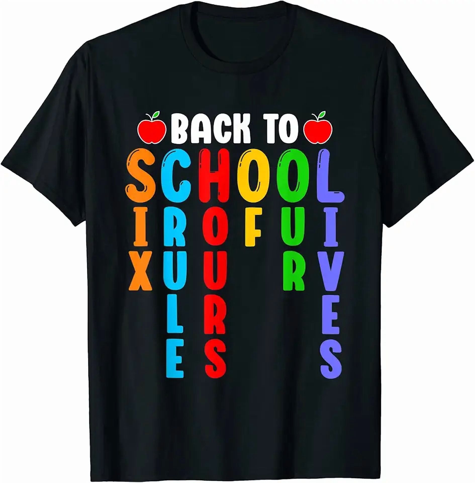 Funny Back To School Jumbled Letters for Unisex Novelty Graphic Tee ...