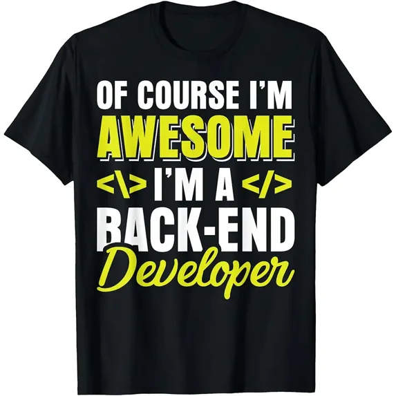Funny Backend Developer Coding Programmer Gift Unisex Graphic T-Shirt - Walmart.com
