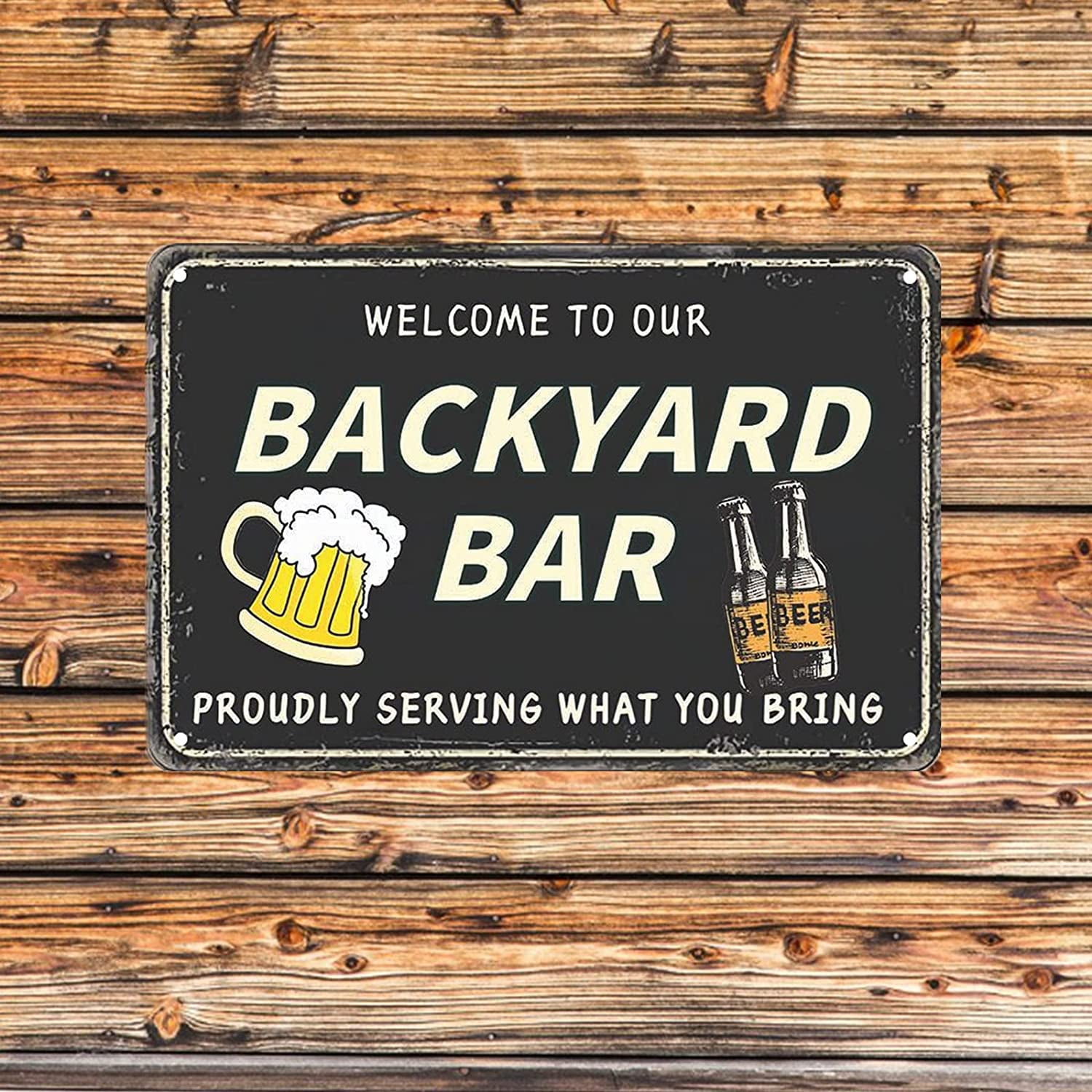Funny Backyard Signs And Decor Outdoor Pool Decor Outdoor Bar Signs ...