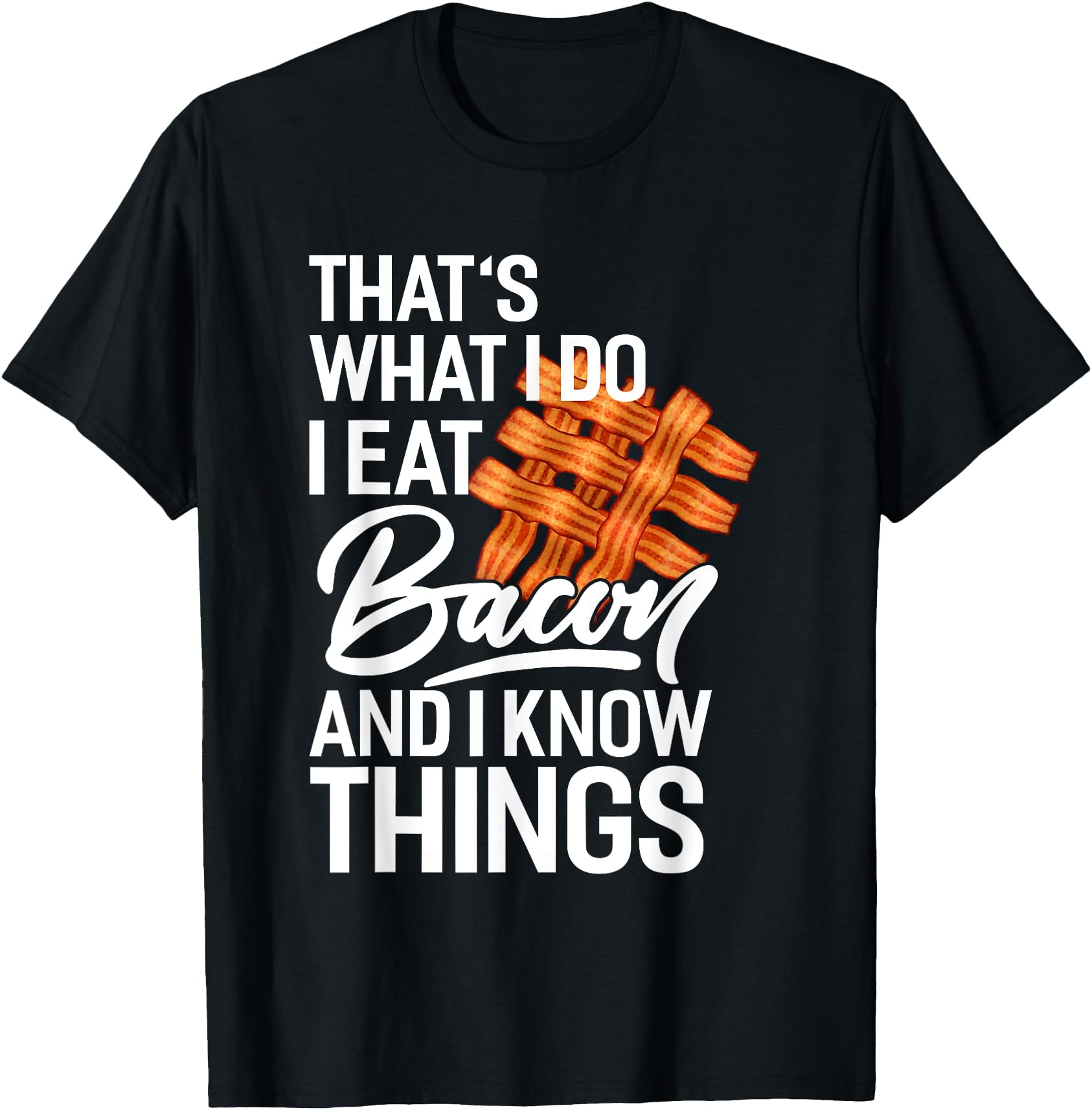 Funny Bacon Lover Gift T-Shirt,Forest Green Color,Size YouthXS ...