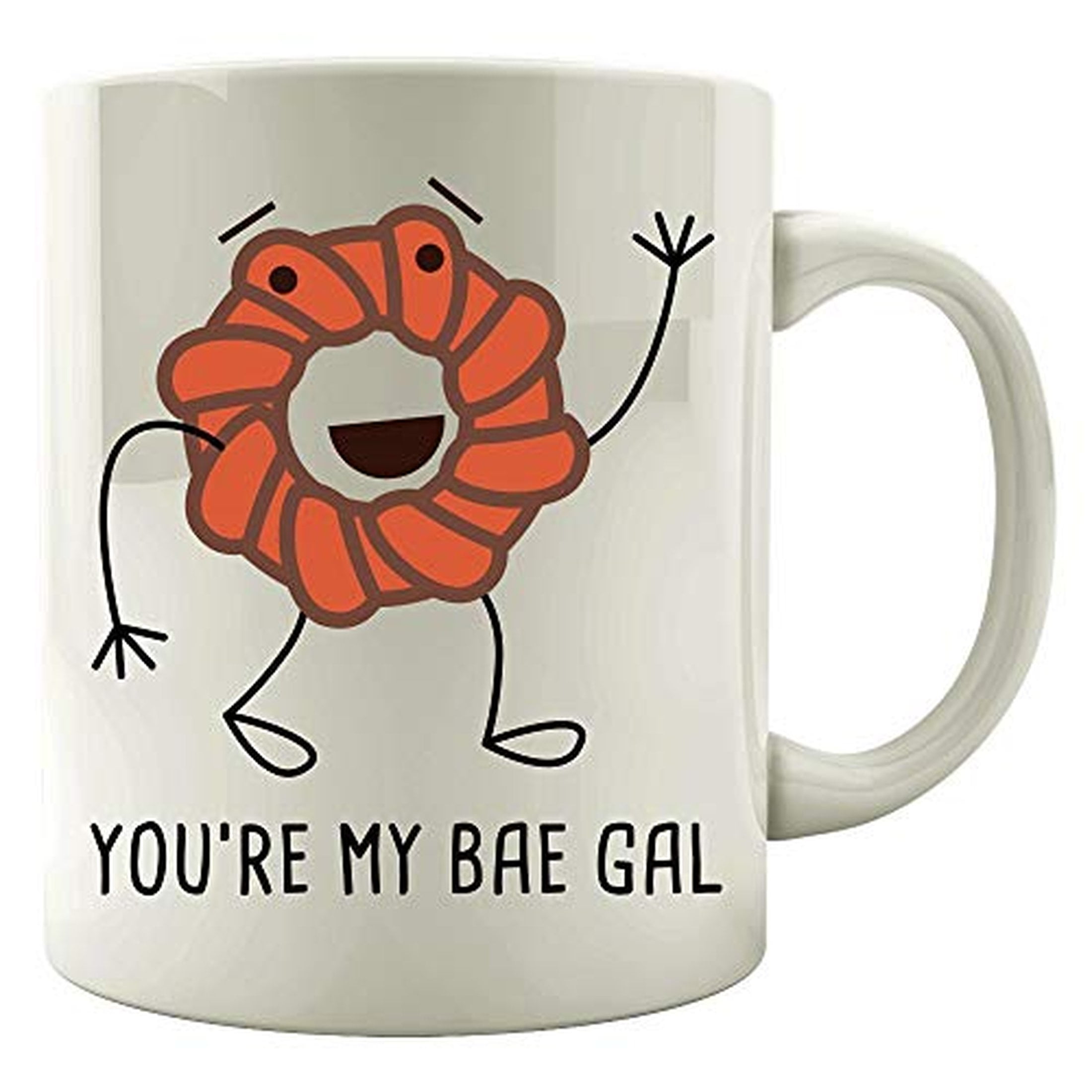 Funny Bagel - You're My Bae Gal Pun - Cream Cheese Butter Bakery Humor ...