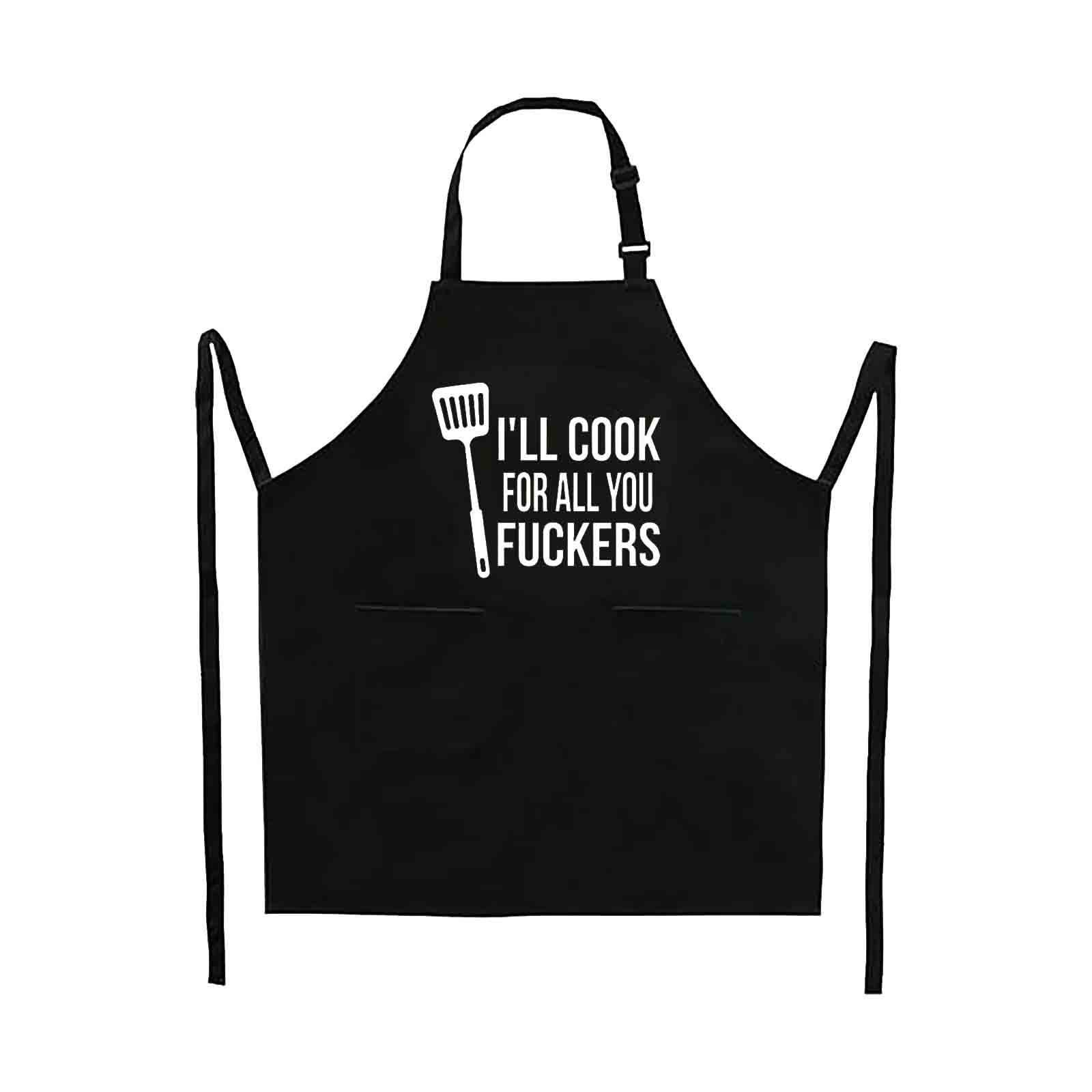 Funny Baking Aprons for Women with Pockets, Water Restistant Cooking ...