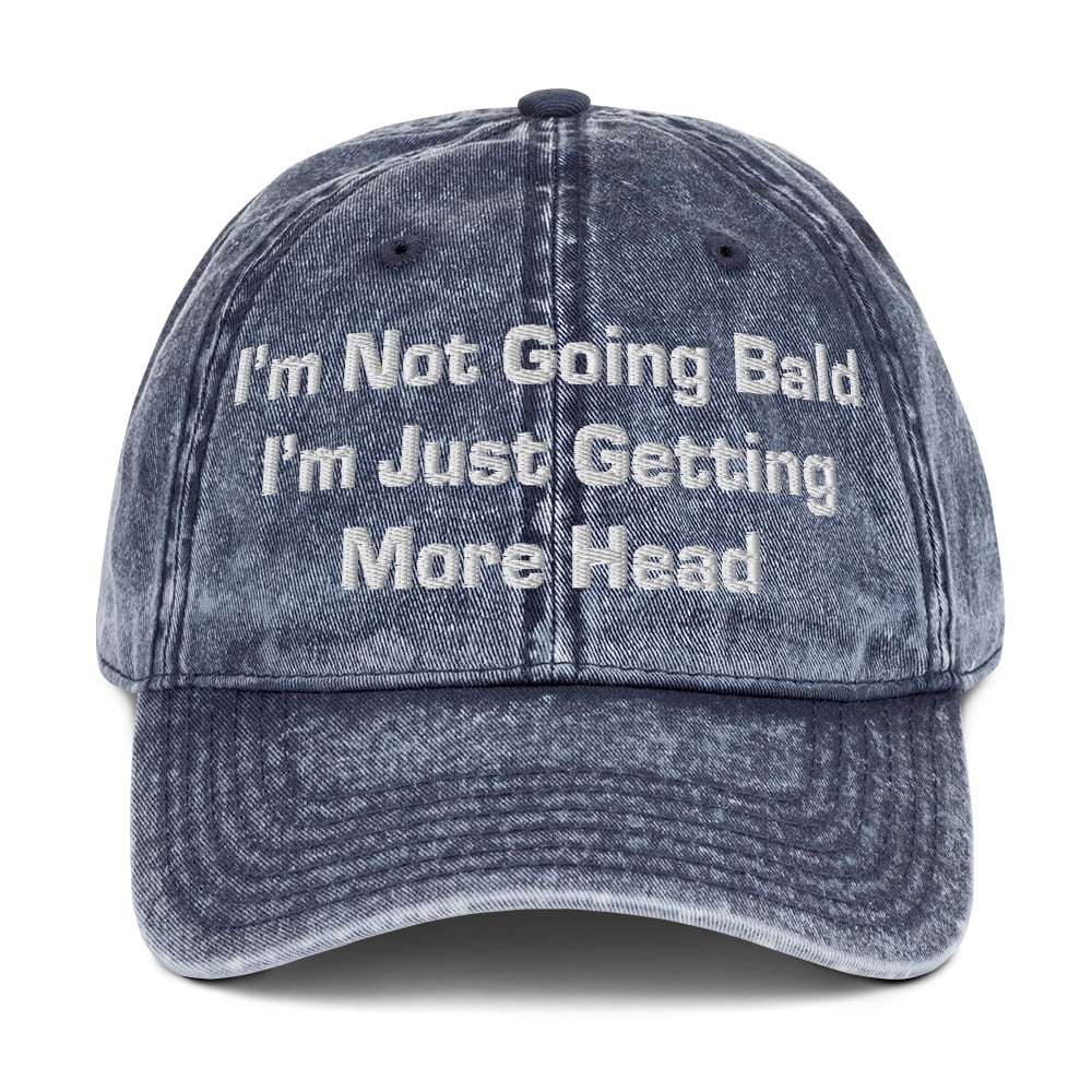 Funny Bald Humor Embroidered Vintage Cap, I’m Not Going Bald I’m Just ...