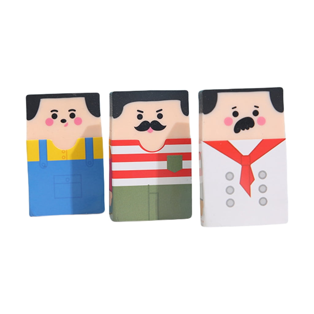 Funny Baldness Men Erasers Easy Erasing Pencil Eraser for Student Game ...